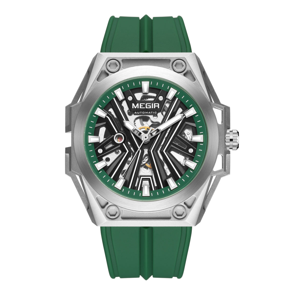 New Luxury Design Skeleton Face Mechanical Watch - Stainless Steel Wat ...